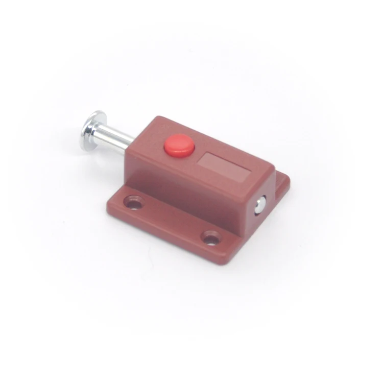 Furniture Hardware Spring Loaded Automatic Button Plastic Push Latch ...