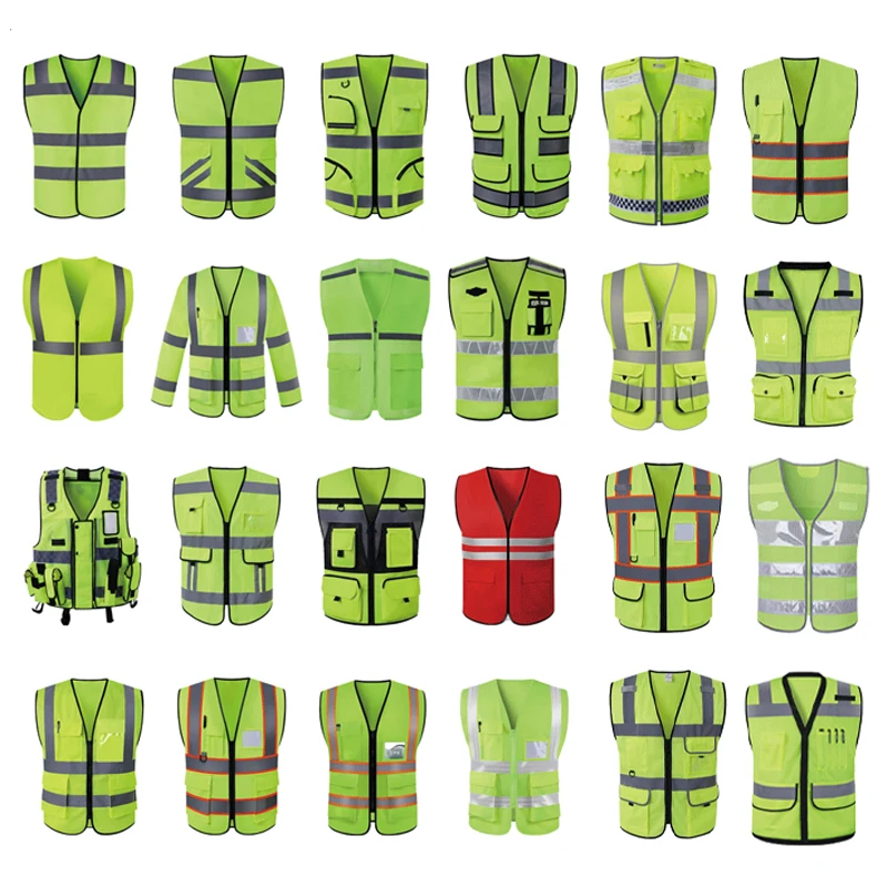 Security Reflective Vest - Customizable Safety Clothing