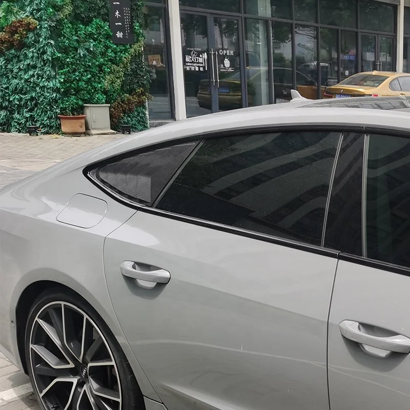 Black Window Moulding Trim Strip Body Side Cover for Audi A7 19-22