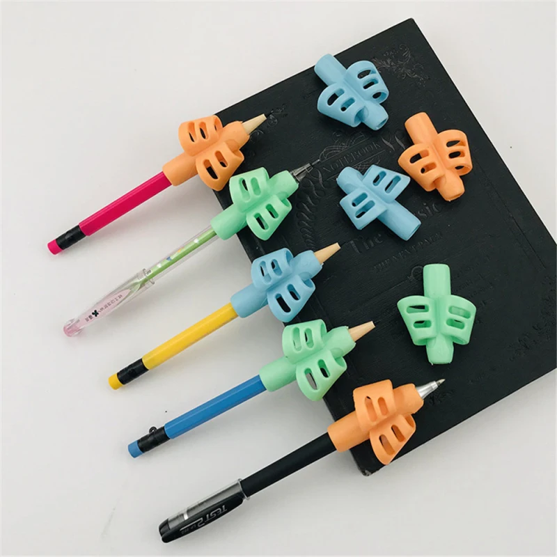 2 Fingers Children Writing Pencil Pan Holder Kids Learning Practise ...