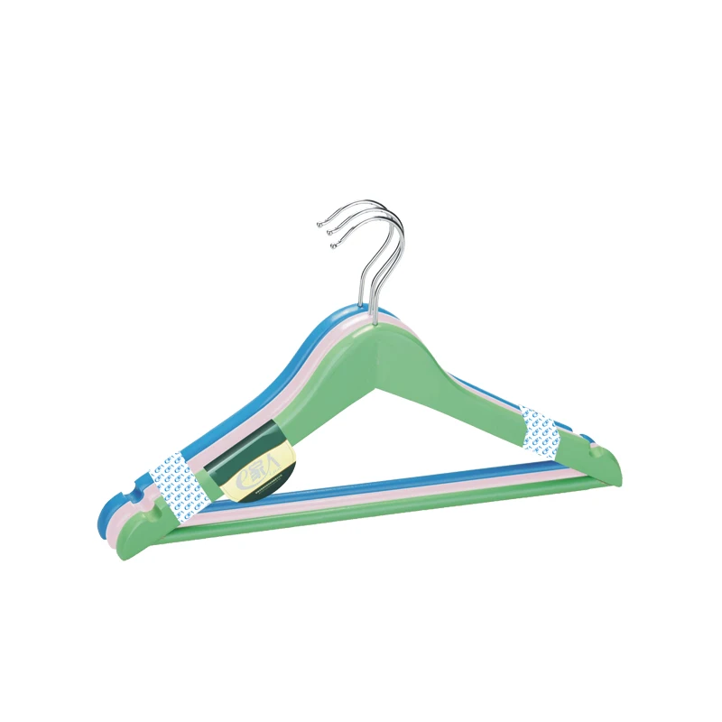 Multi-colors Wooden Children Baby Babi Kids Clothes Wood Hanger ...