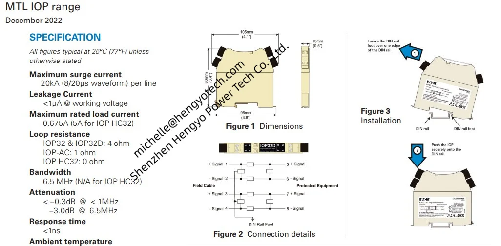 MTL Surge Protection Device IOP32 - Reliable HC-PQ23K-UE