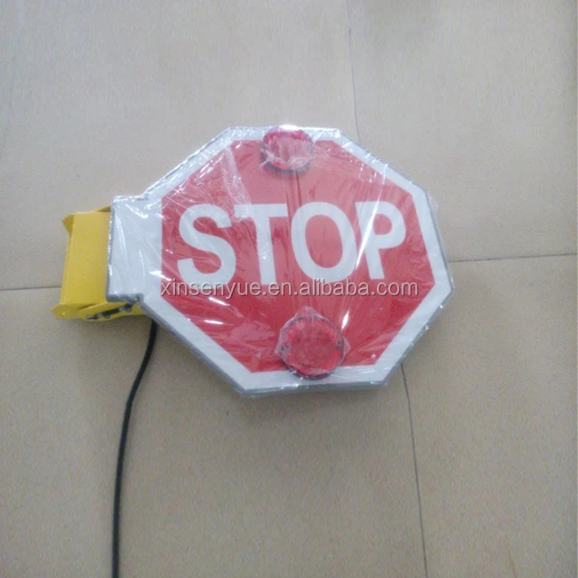 Stop Sign Electric For School Bus In America With Led Warning Light ...