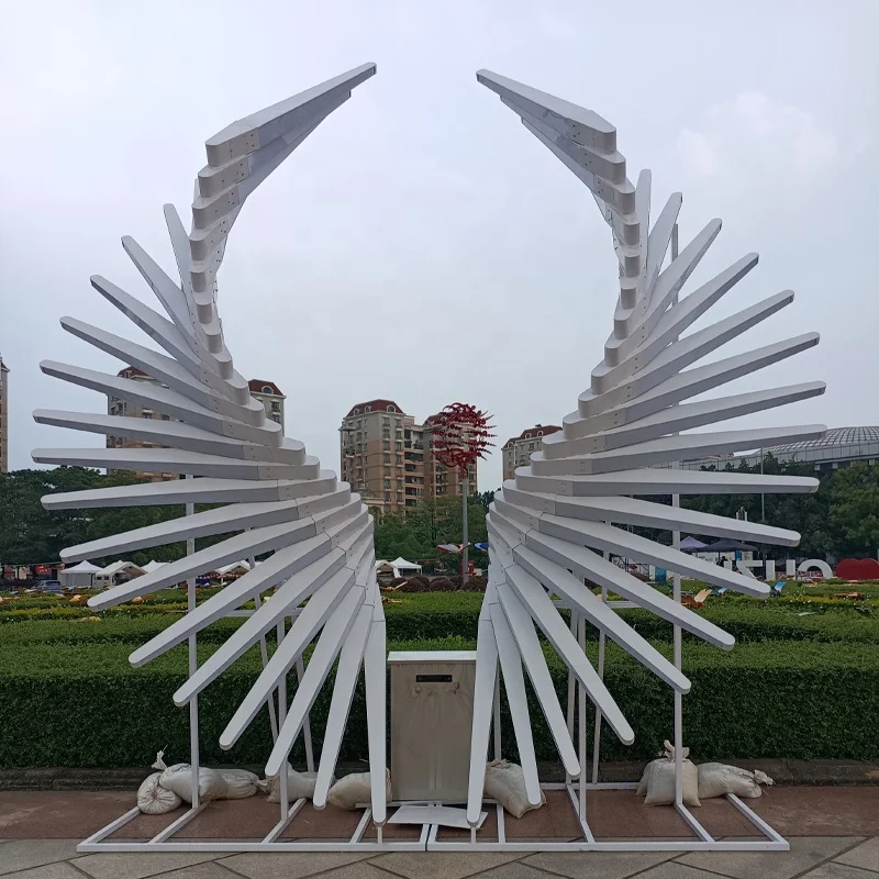 Ip65 Intelligent 3d Rgb Big Outdoor Human Sensing Interaction Led Angel ...