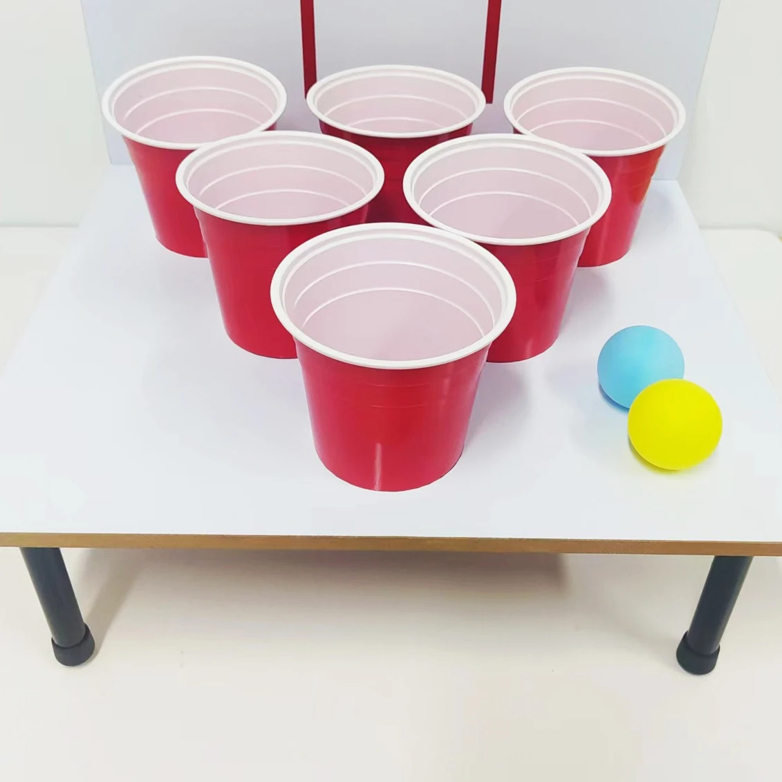 Basketball Style Beer Pong Set with Drinking Beer Cup and Ping Pang ...