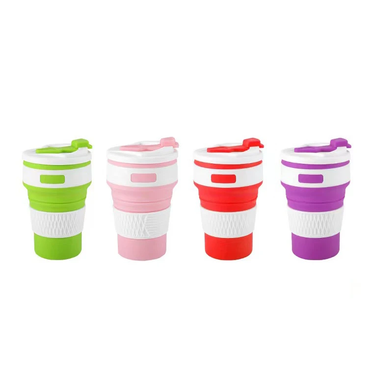 Custom Portable Silicone Folding Coffee Cup Multi-function Telescopic ...