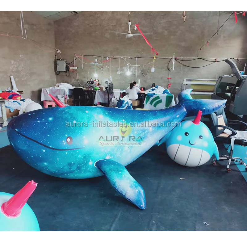 Inflatable Whale Large Whale Fishes Flying Helium Balloons Inflatable ...