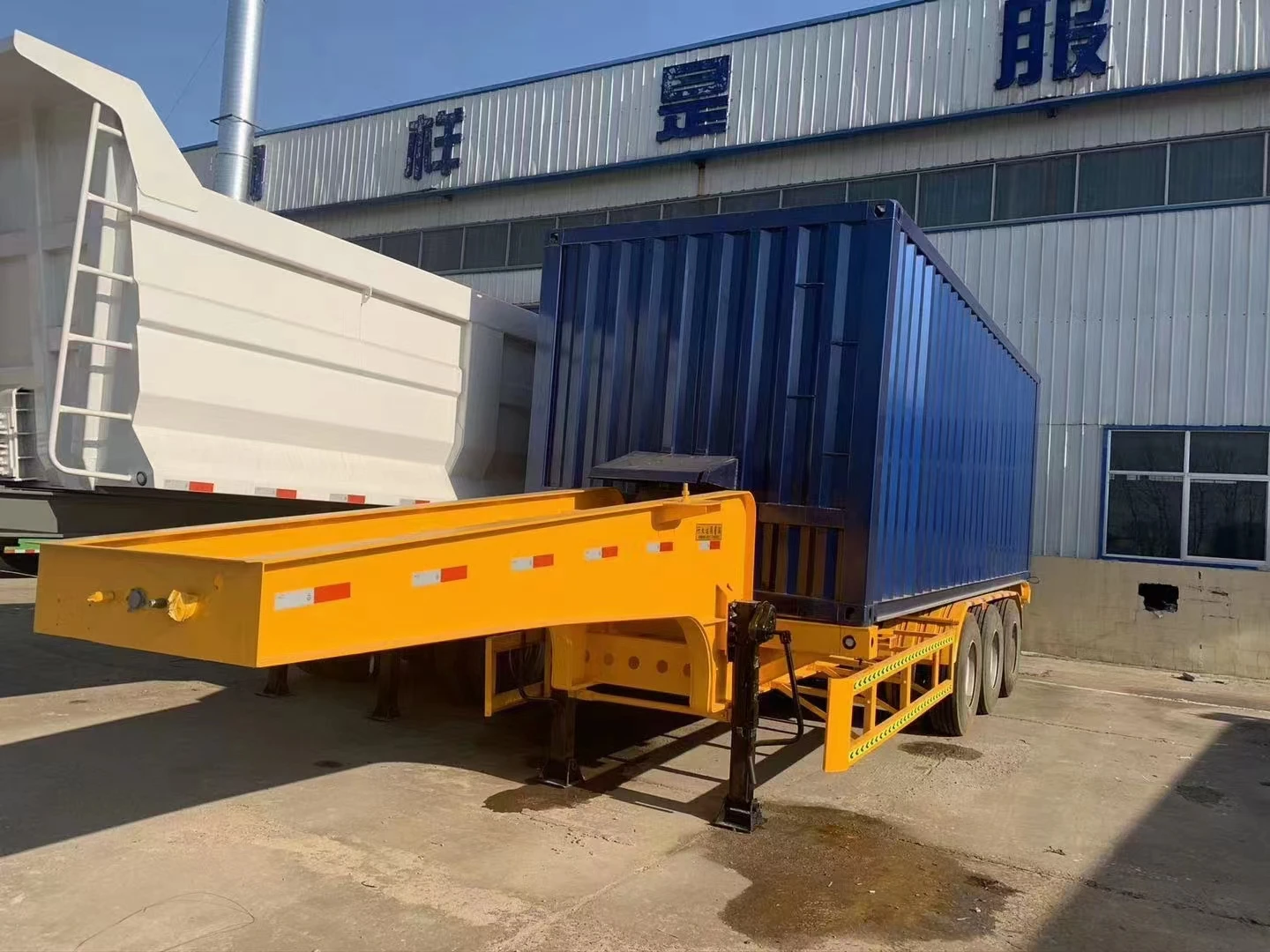 Factory Custom Direct Origin 3-axis Multi-axis Semi-trailer Container ...
