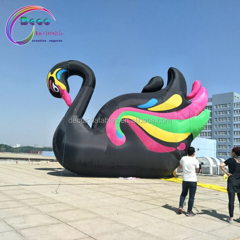 Giant Inflatable Animal Cartoon Toy Inflatable Black Swan - Buy ...