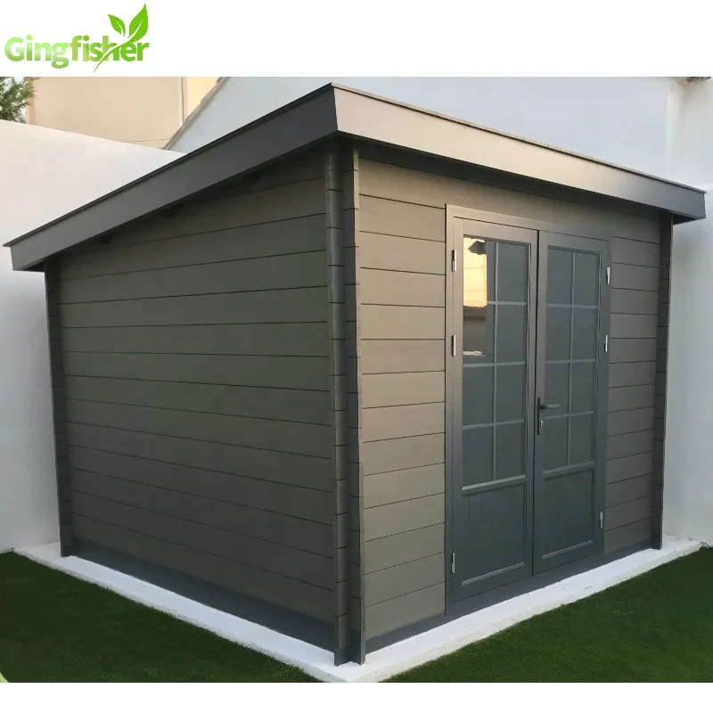 Hout Kunststof Composiet Tuin Schuur Groene Huis Berging - Buy ...