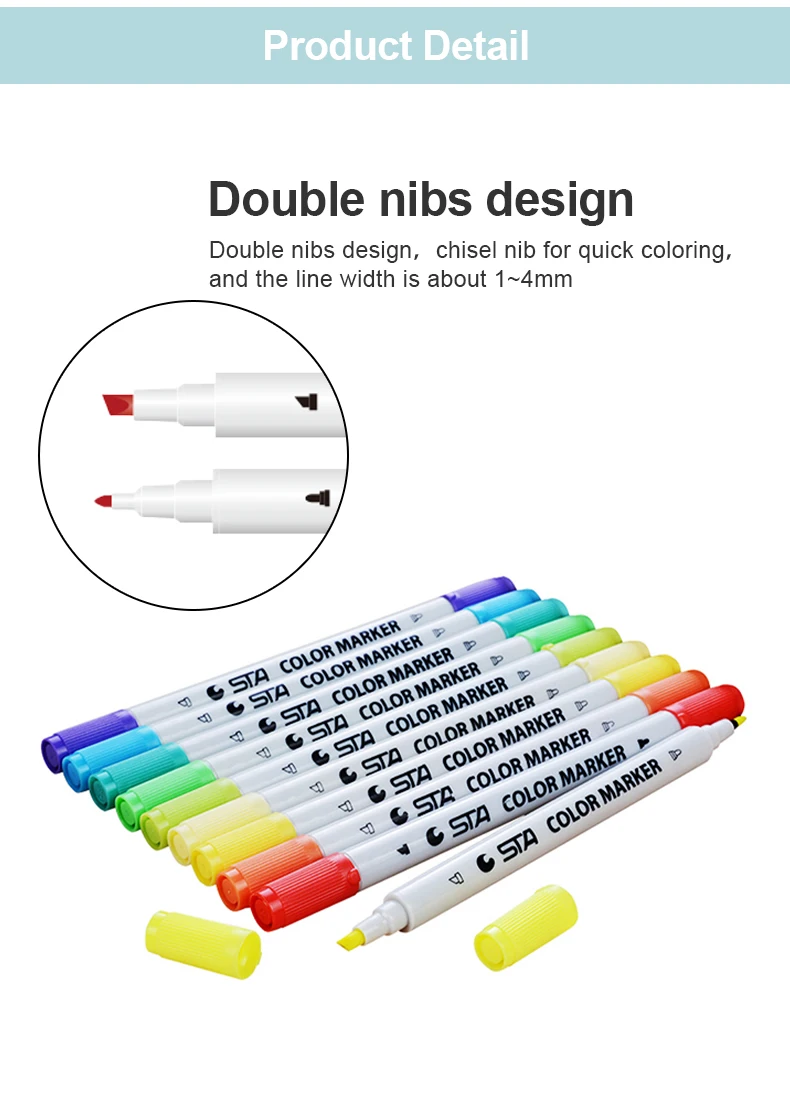 Water Based Color Markers - 80 Colors for Artistic Expression