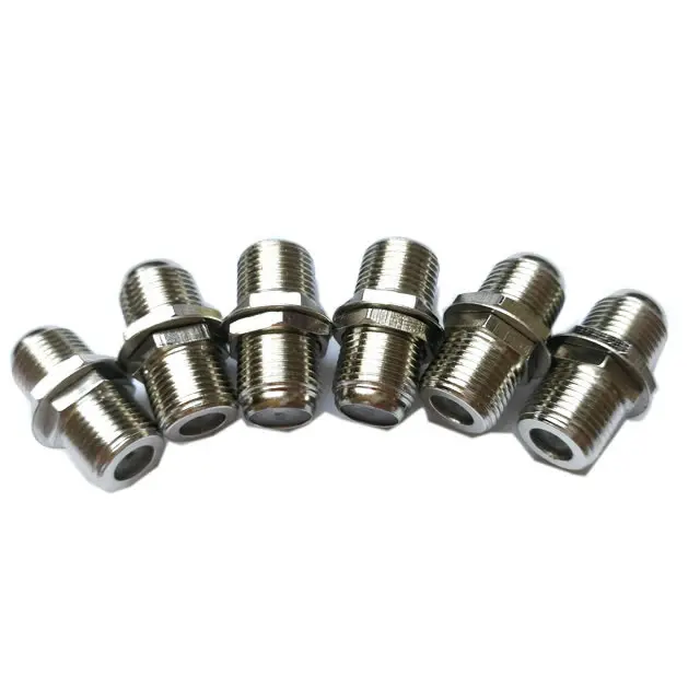 F81 Coax Barrel Connector F Female Splice Rg6 Rg59 Tv Internet Cable ...