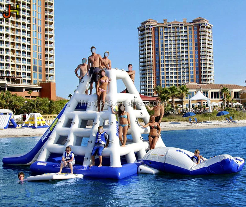 Inflatable Water Ladder Climb Interactive Game Inflatable Pyramid Water ...