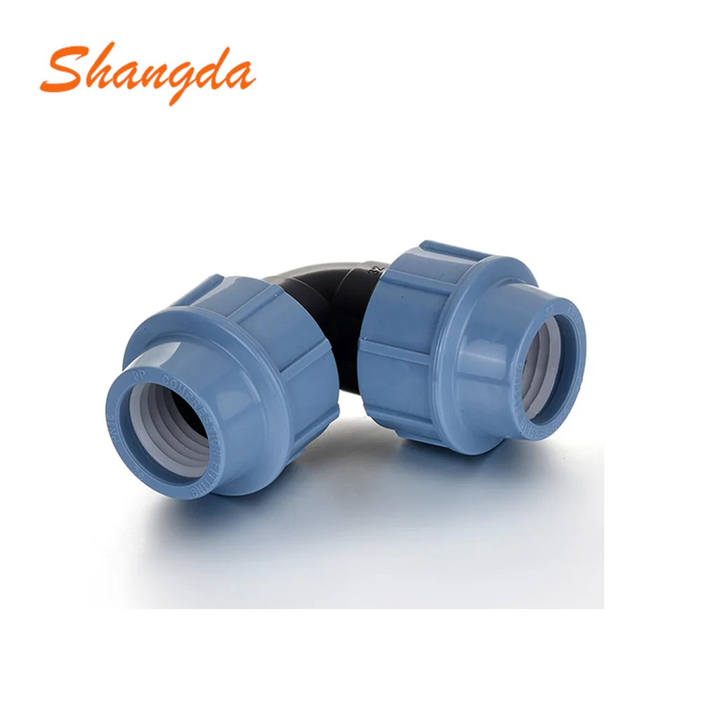 63mm Pn16 High Pressure Irrigation Hdpe Elbow Pp Compression Fitting - Buy 63mm Pp Compression ...
