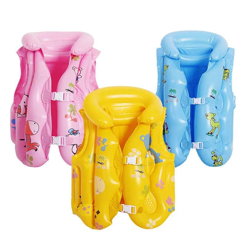 Inflatable Pvc Life Jacket Inflatable Kids Swim Vest For Kids Swimming ...