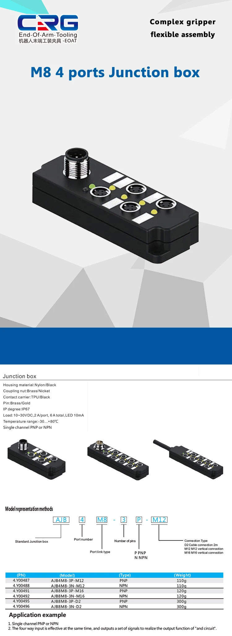 M8 4 Ports Junction Box - Buy Junction Box,M8 4 Ports Junction Box ...