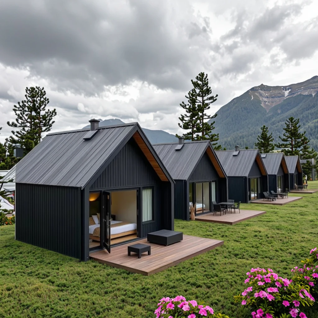Triangular Prefab House - Luxury Hotel & Eco-friendly