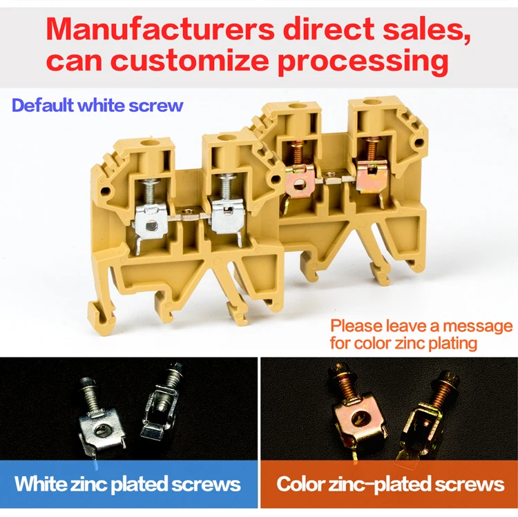 SAK2.5 Din-Rail Terminal Blocks - Reliable Wire Connecting