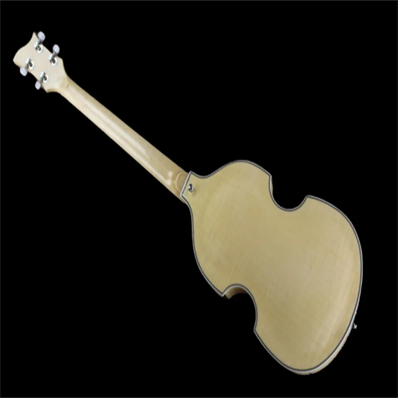 England Flag Vintage Looking Hofner Bb2 4 Strings Bass Tiger Flame ...