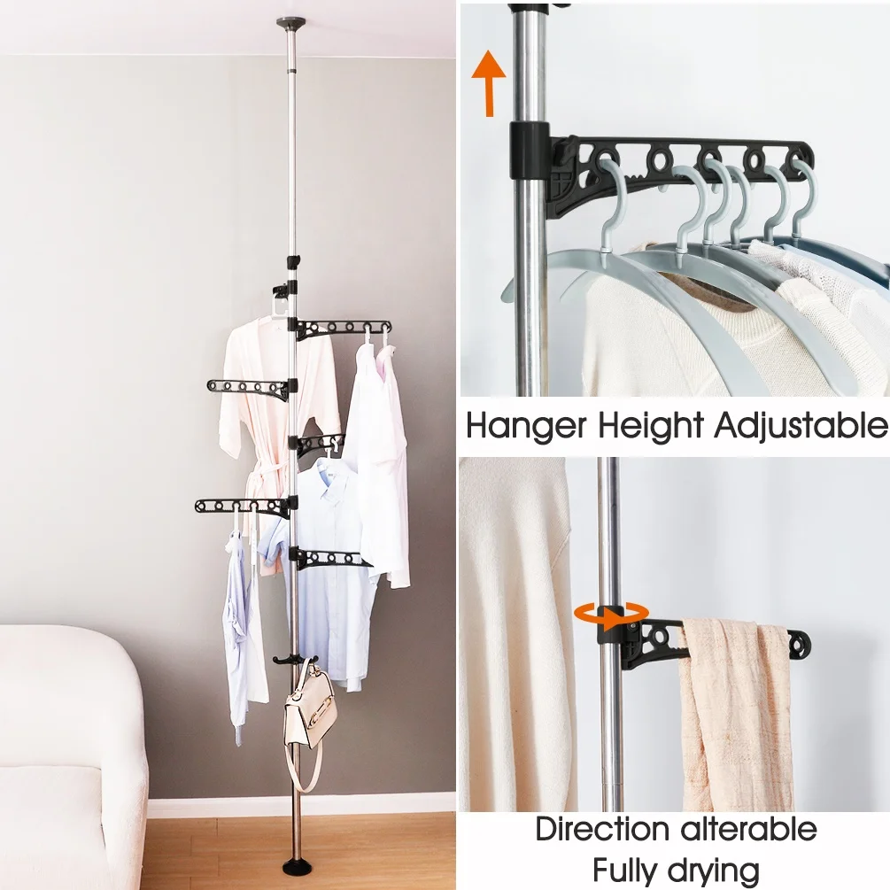 Baoyouni Floor Stand Tension Ceiling Black Plastic Adjustable ...