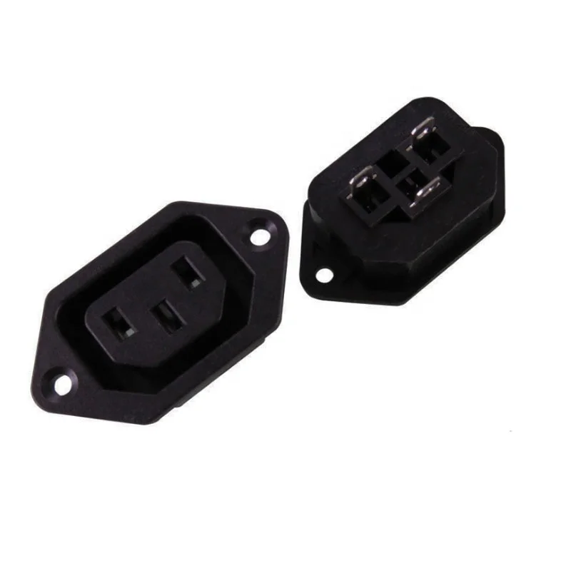 Hot Sale Quality 250v 15a Iec 320 C13 Panel Mount Plug Adapter Power ...