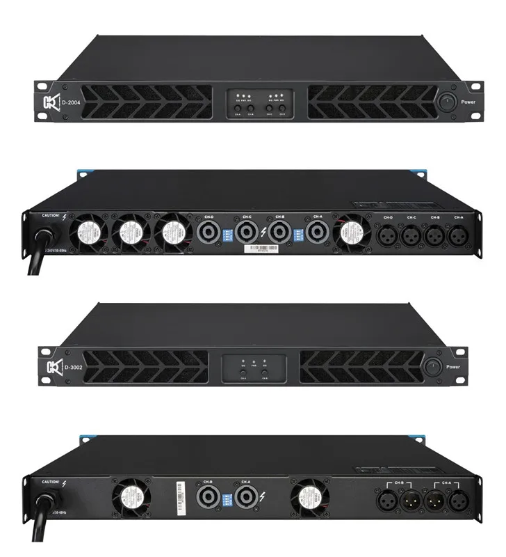 CVR Power Amplifier D-2004 - Big Power Sound System DSP Amplifiers