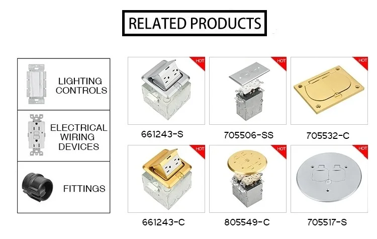 Plastic Junction Box - PVC Outlet Box for Concrete Floors