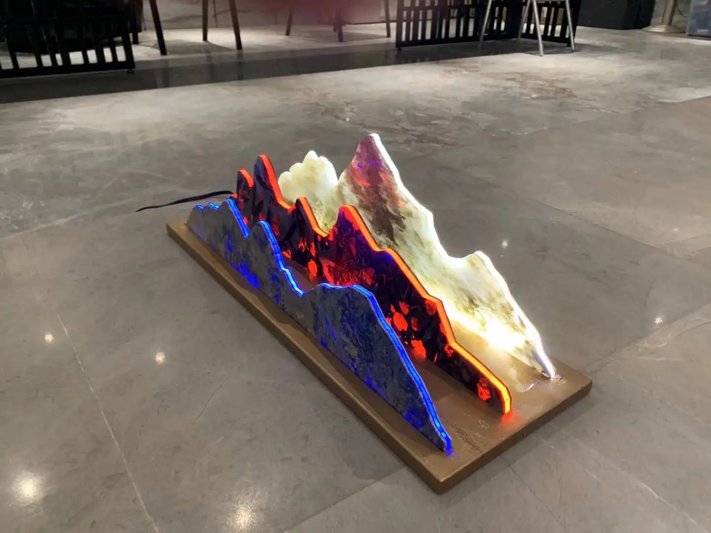 Marble with LED Edge-Lit Light for Landscaping Decoration