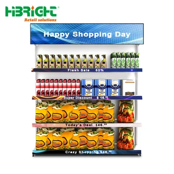 Supermarket Hypermarket Display Rack Led Advertising Display - Buy Led ...