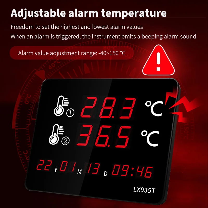 Industrial Grade Dual Temperature Measurement Thermometer Bath Sauna ...