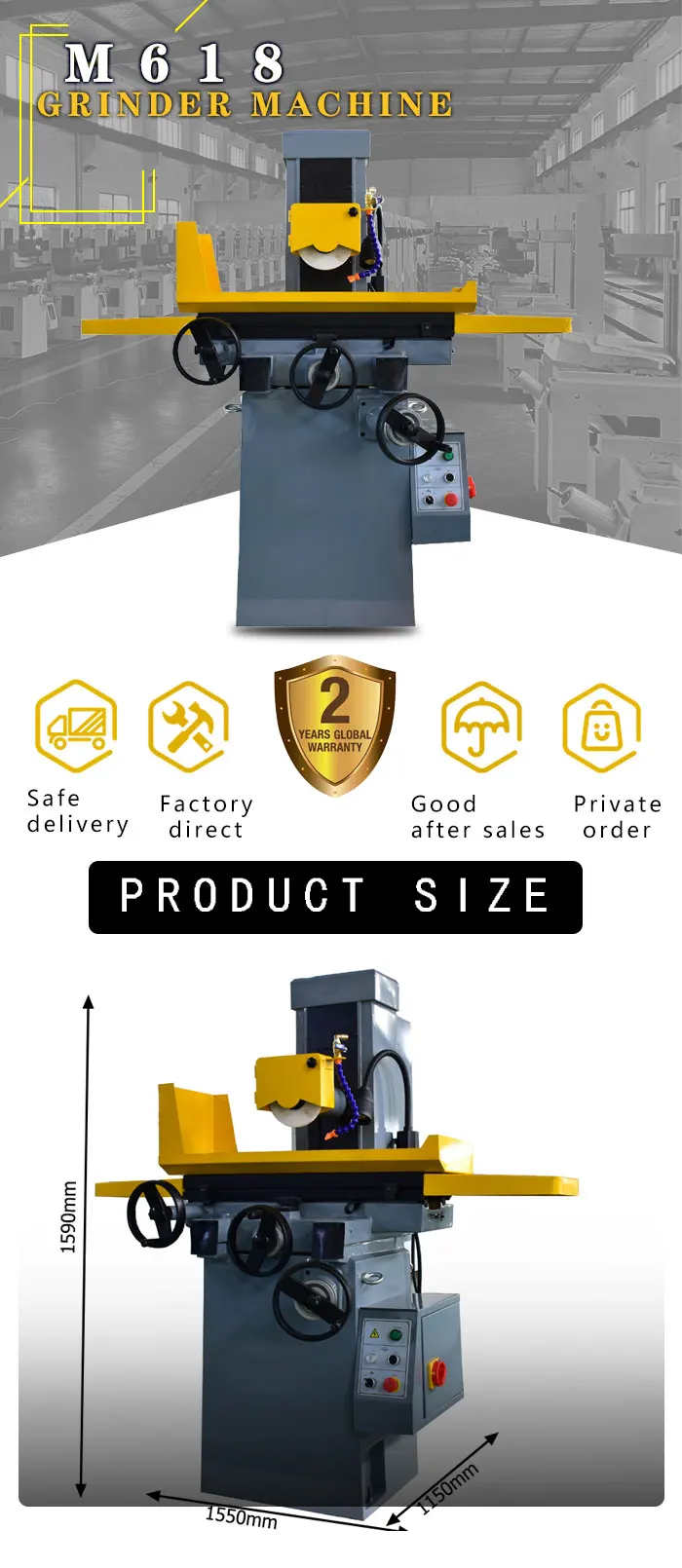 Metal Surface Grinder M618A - Precision Grinding Solutions