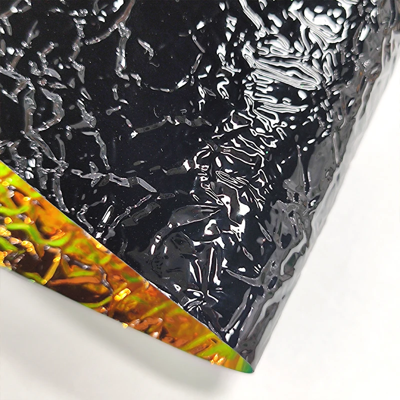 Hologram Fold Embossed Design PVC Plastic Vinyl Film Neon Colors ...
