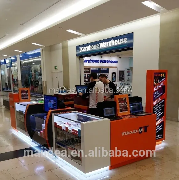 Customized Mobile Counter Design For Cell-phone Accessories Store Kiosk ...