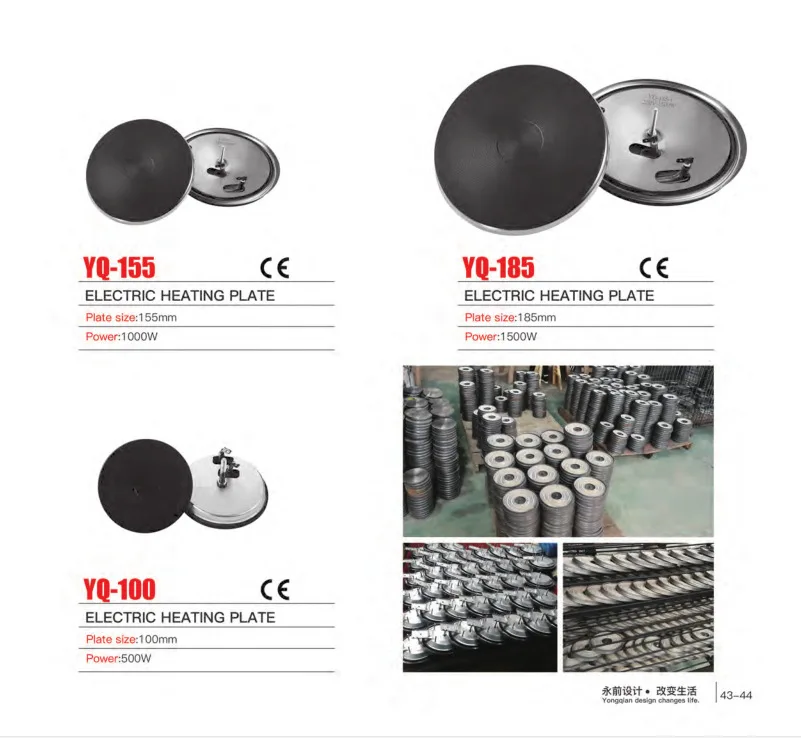 Electric Cast Iron Heating Plate for Kitchen Appliances Magnesium ...