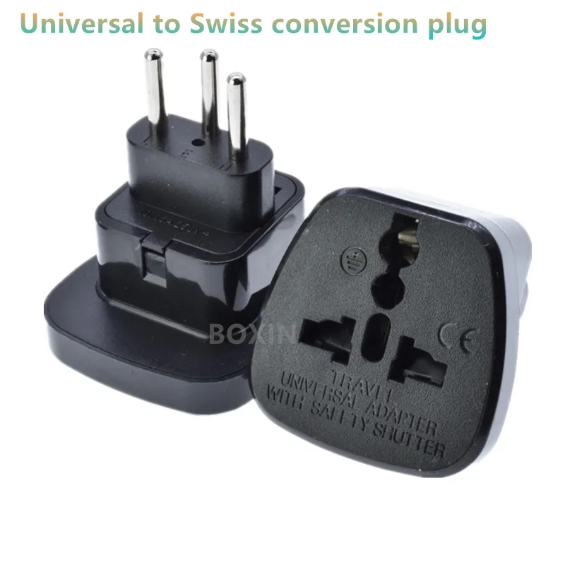Universal to Swiss Travel Conversion Plug US/UK/EU to Swiss Plug 3 Pins ...