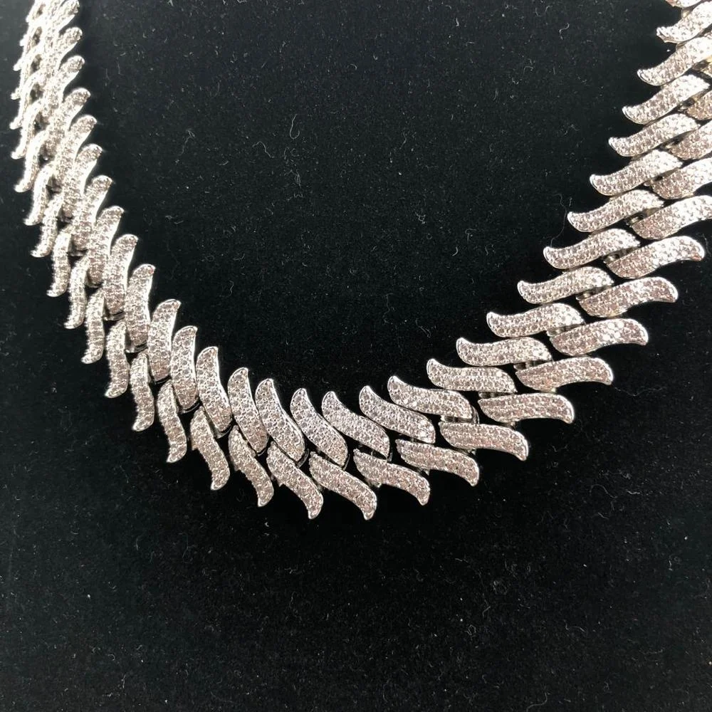 15mm Spiked Diamond Cuban Chain - Buy 15mm Spiked Diamond Cuban Chain ...