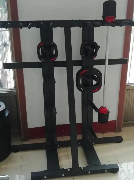 2024 Gym Equipment - Vertical Barbell Rack Storage Shelf