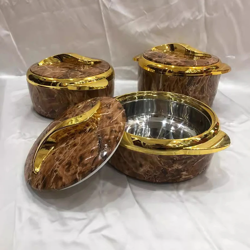 Gold Insulated Dallah Glass Inner Vacuum Flask Thermos Water Coffee Pot ...