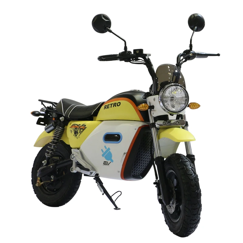 Electric Mini Bike Retro Electric Scooter With Pedals Mini Moto ...