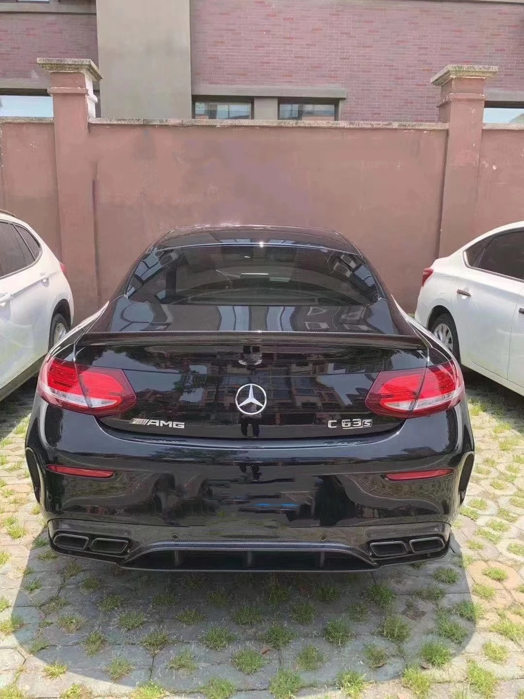 Mercedes Benz W205 C63 AMG Coupe - Bumper Rear Diffuser
