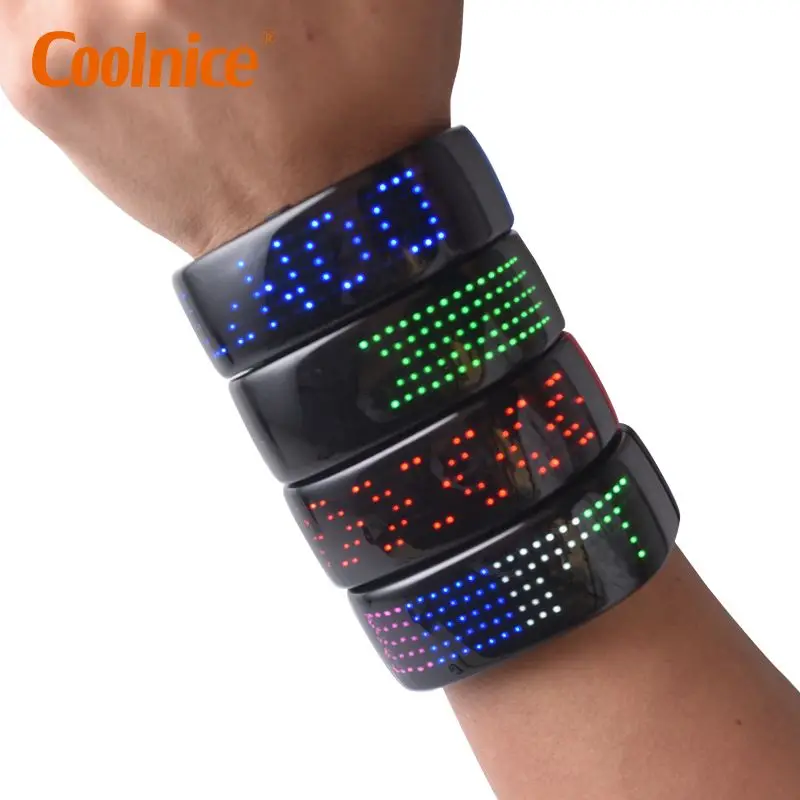 New Design LED Light up Flashing Bracelets - Personalized