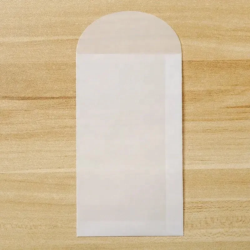 Custom Translucent Glassine Paper Envelope Plastic Transparent Glassine ...
