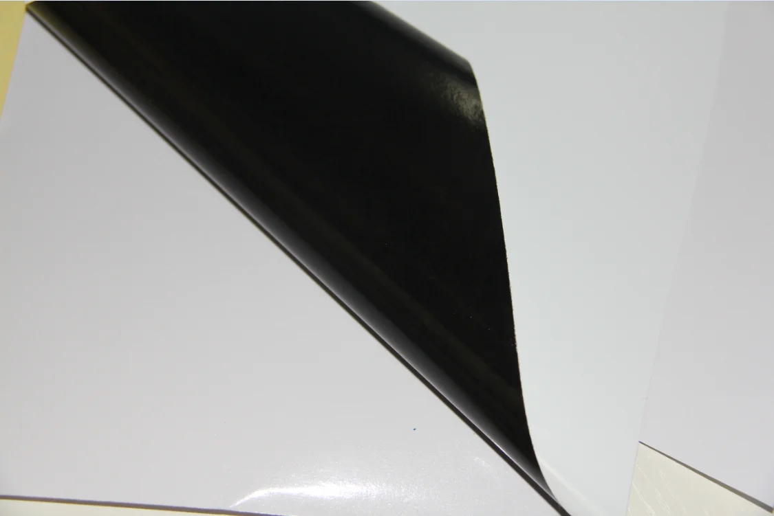 160g Super Glossy Printable Adhesive Matte Black Back Car Wrap Vinyl ...
