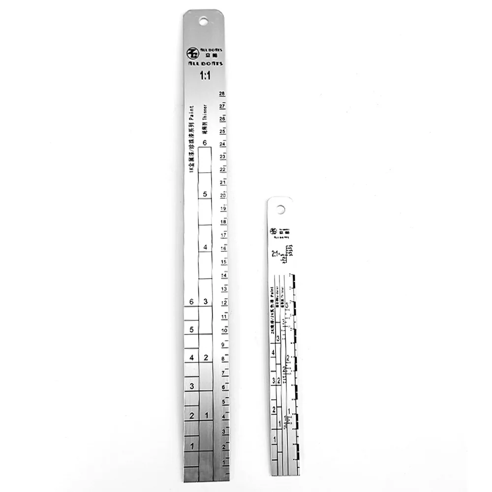 Aluminum Measuring Paint Sticks Rulers Paints Mixing Ruler 1000mm ...