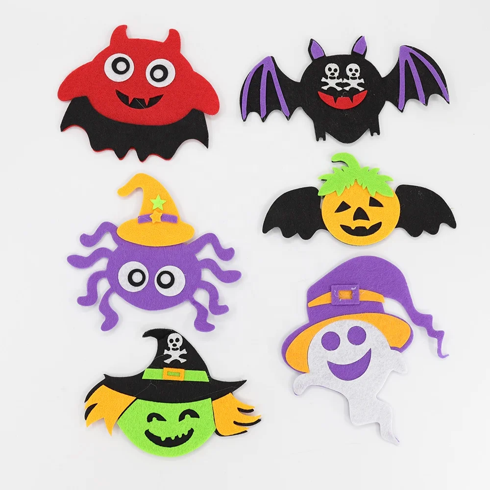 Halloween Paper Skeleton Pumpkin Witch Skull Elf Ghost Pendant Hanging ...