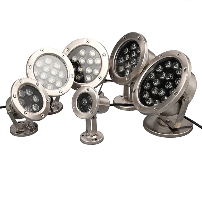 SS304 Underwater LED Lights - RGB, 24V, IP68, 80000hrs