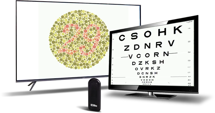For Sale Complete Digital Visual Acuity Chart System Essential Optics ...
