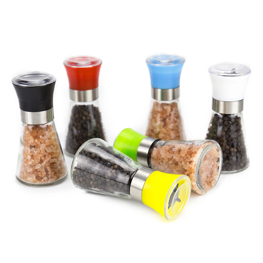 Manual Salt and Pepper Grinders Stock Colorful Adjustable 304s/s ...