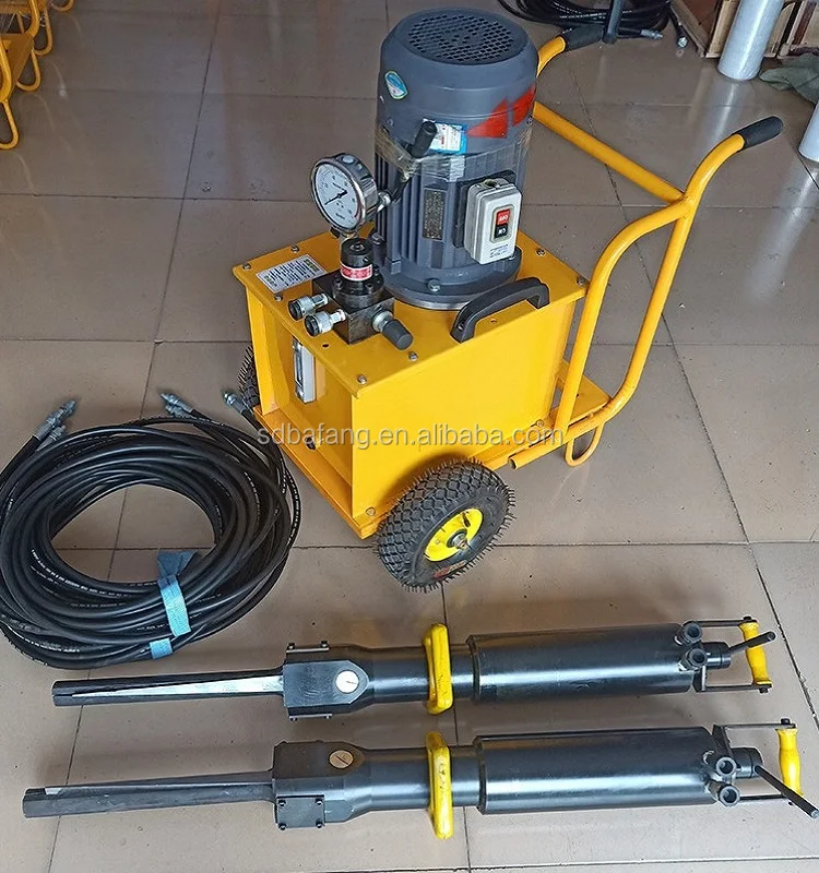 Diesel Electric Rock Breaker Hydraulic Stone Splitter Machine - Buy ...