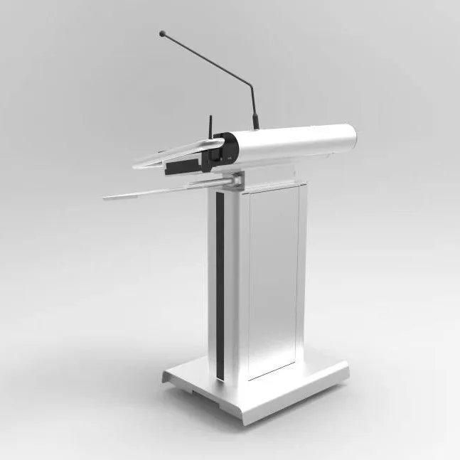 Conference Table Electric Height Adjustable Lectern Aluminum Body Top ...
